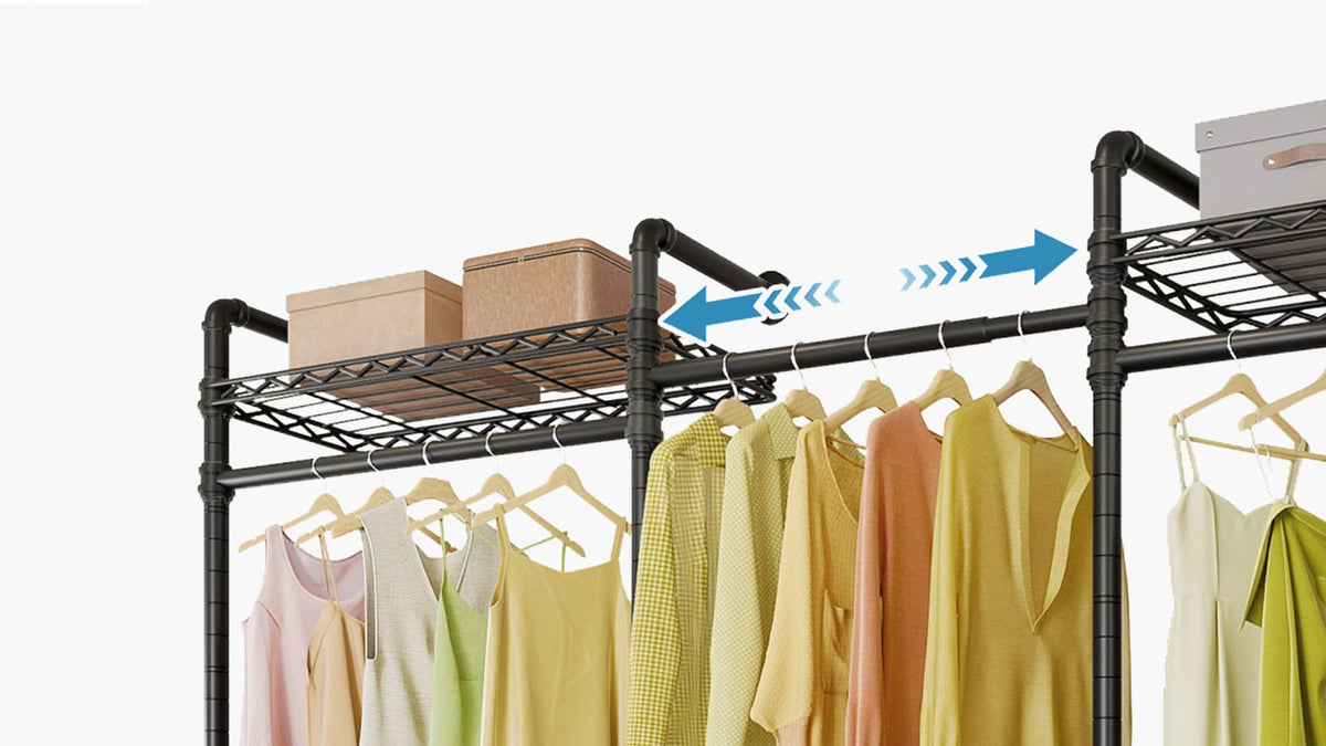 Timate Wall Mounted Expandable Clothes Rack
